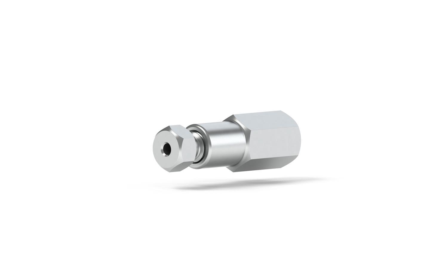 English Thread Adapter 10-32 Male x 1/4-28 Female - Biotech Fluidics